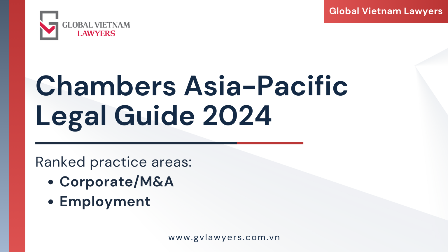 Chambers & Partners: Asia-Pacific Legal Guide 2024 Rankings