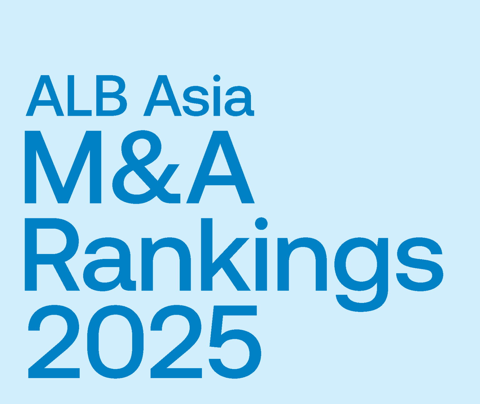 Asian Legal Business (ALB) Asia M&A Rankings 2025