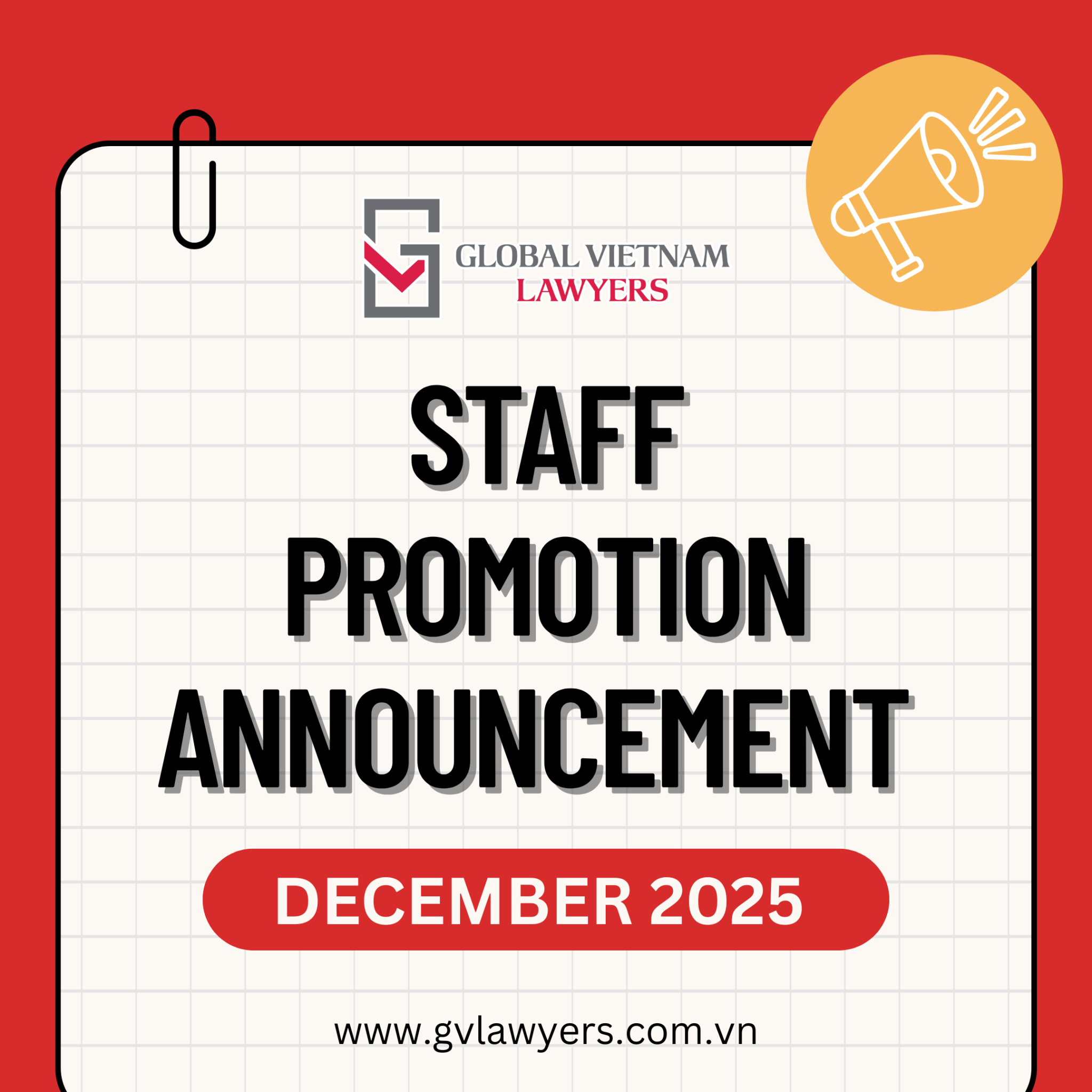 [Announcement] Staff Promotion in December 2025